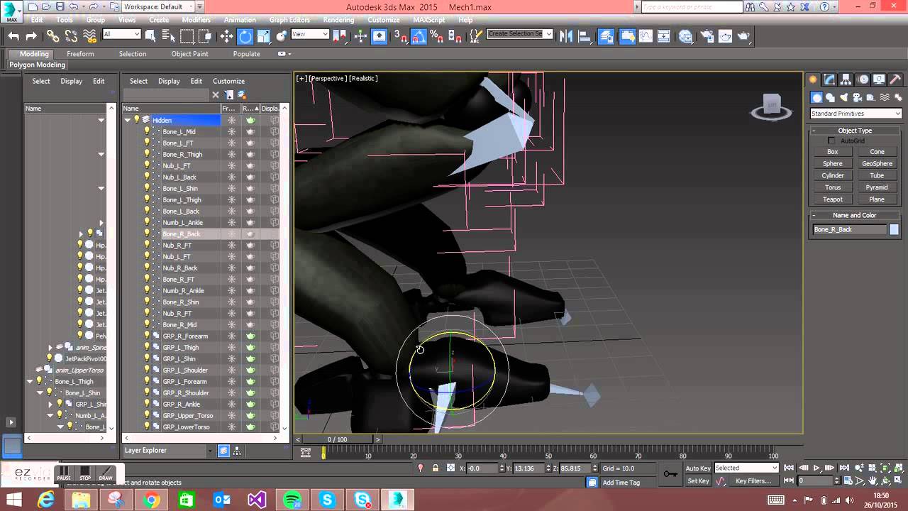 Moving Mech toes - YouTube