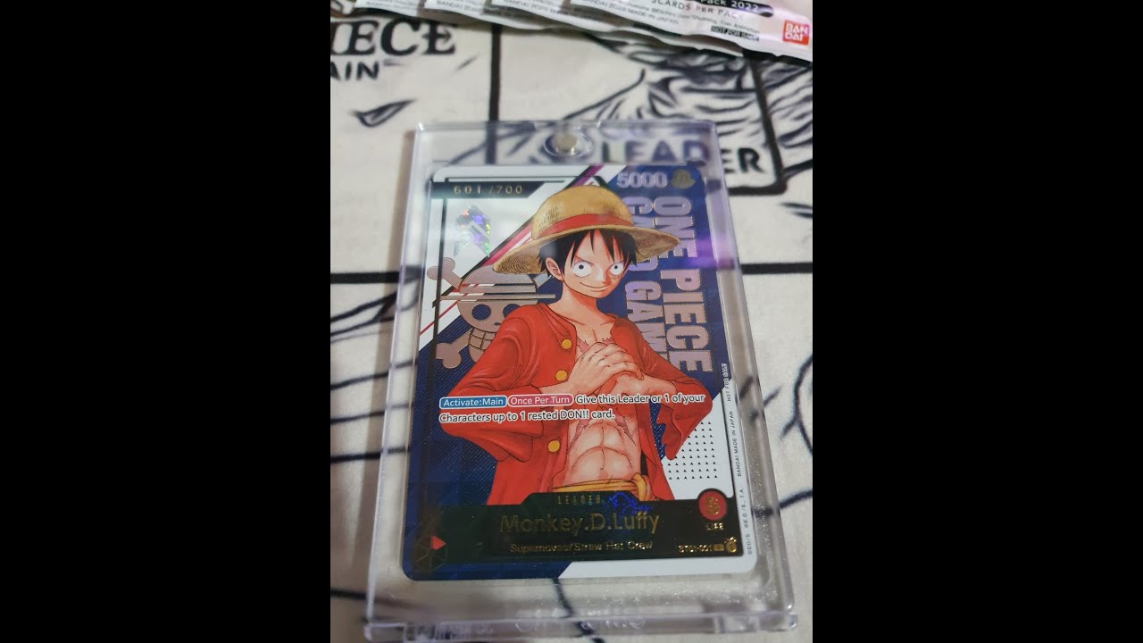 Unboxing Price Second Place One Piece Regional Luffy Serial Numbered ...