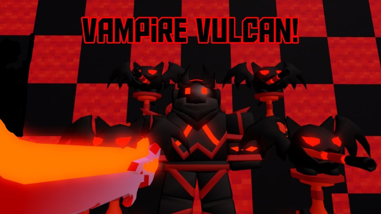 Vampire Vulcan kit skin Showcase! - Roblox Bedwars - YouTube
