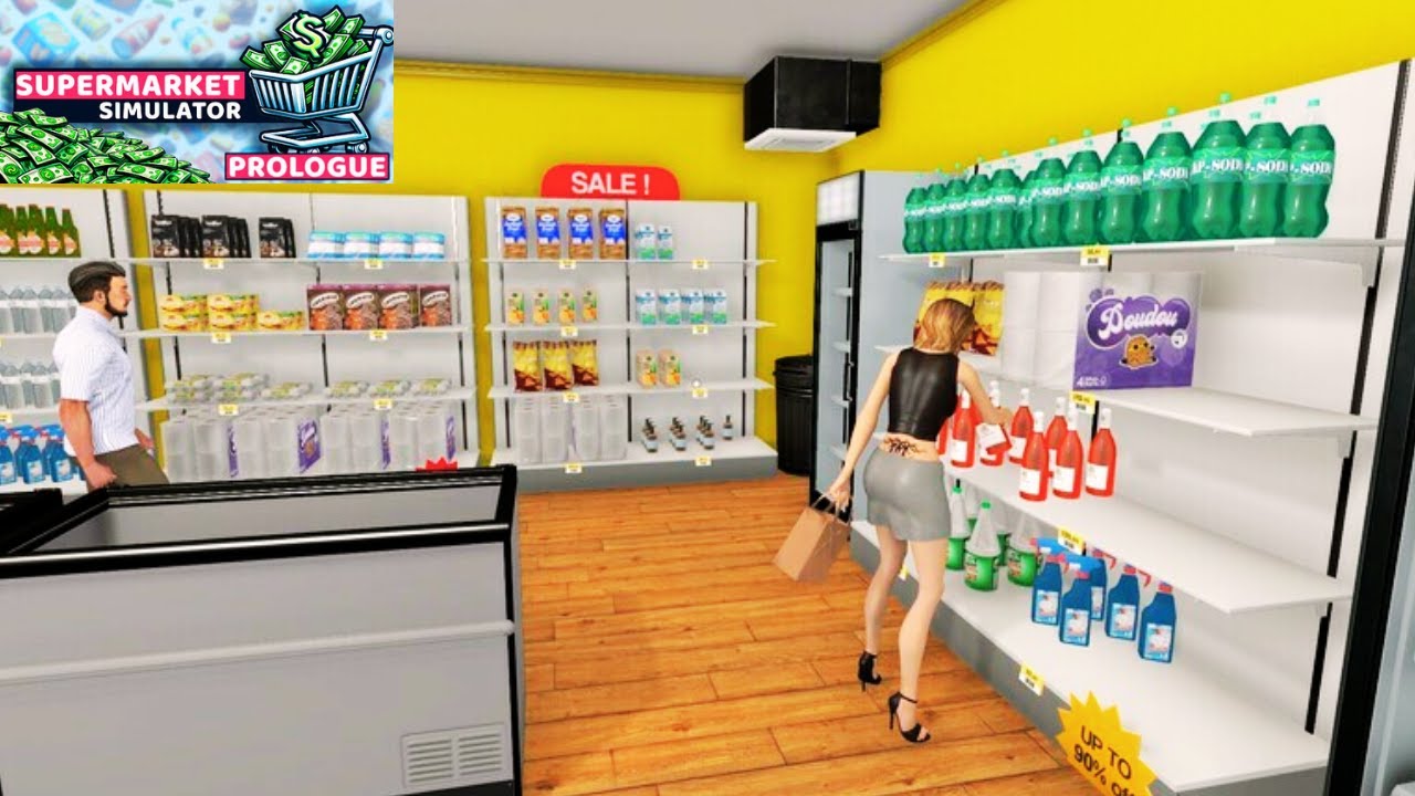 OPENING MY FIRST SUPERMARKET - SUPERMARKER SIMULATOR - YouTube