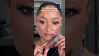 RiRi VS Hot Chocolit | Fenty Gloss Bomb Swatches | Tan ... | Doovi