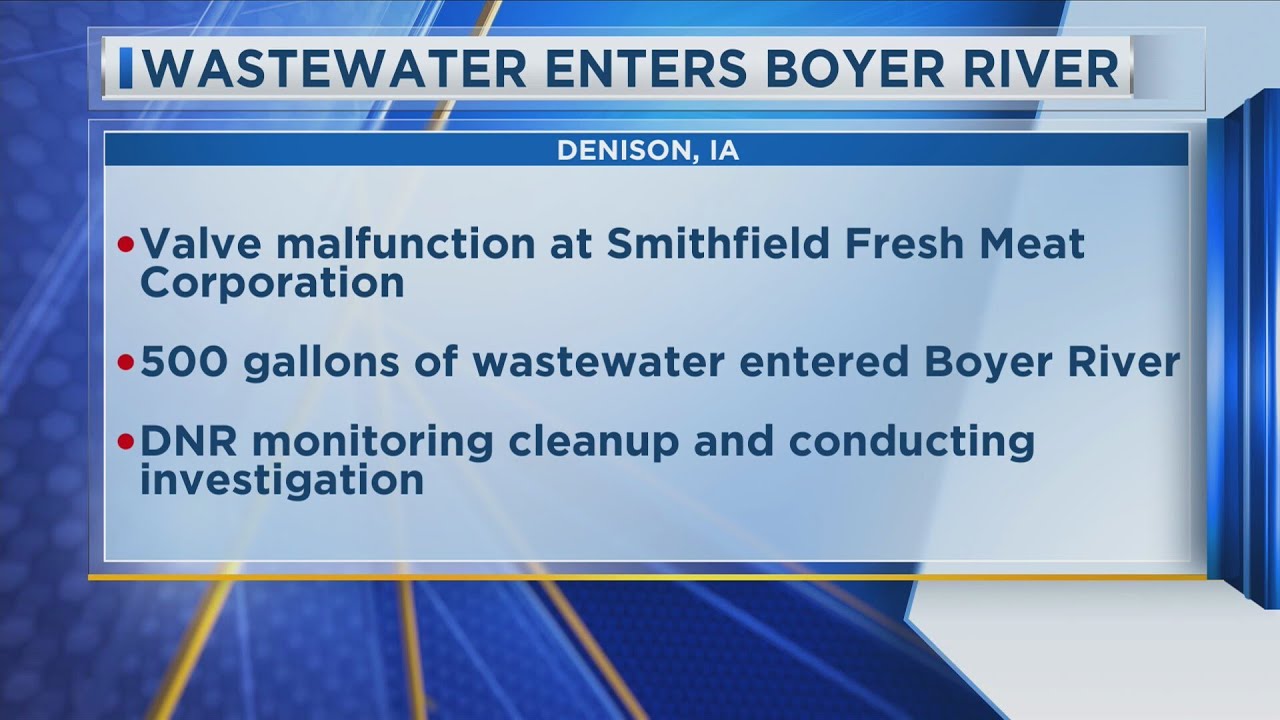 WASTEWATER ENTERS BOYER RIVER - YouTube