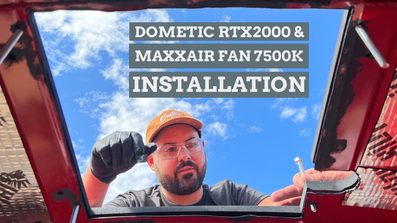 Dometic RTX2000 AC & MaxxFan Deluxe 7500K Installation in Ford Transit ...