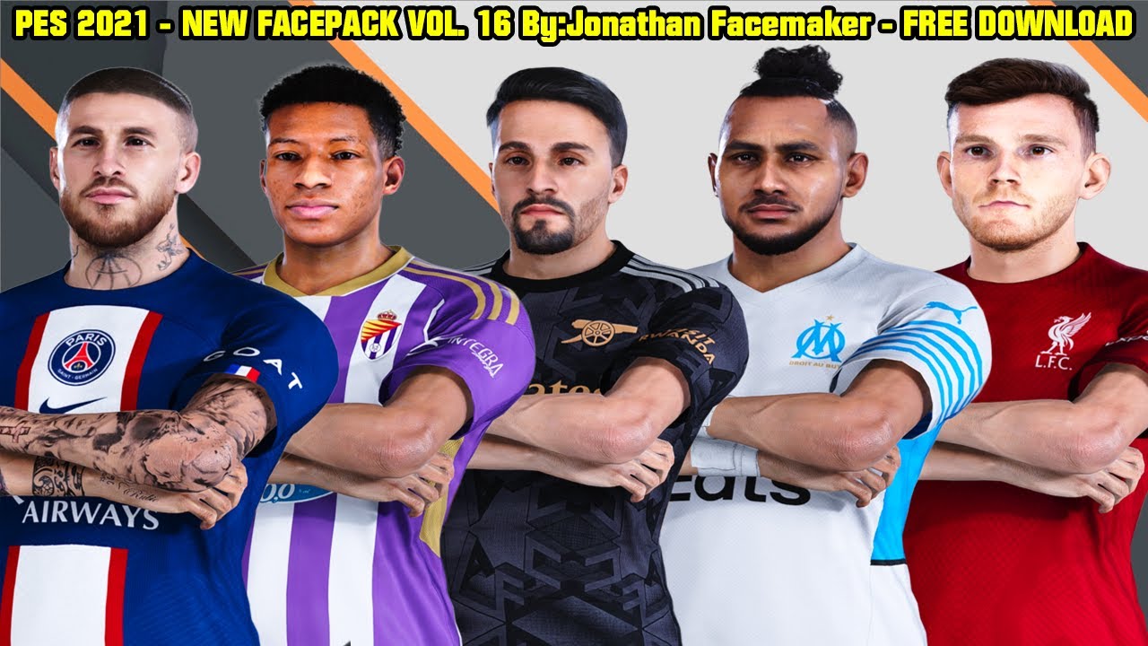 PES 2021 - NEW FACEPACK VOL 16 By: Jonathan Facemaker - SERGIO RAMOS/F ...