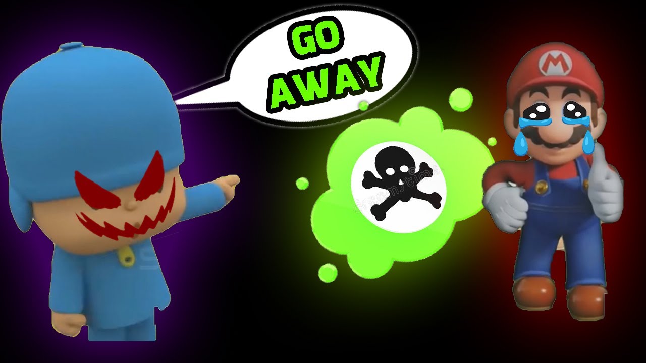 5 Pocoyo & Mario "FART - Go Away Mario" Sound Variations in 39 Seconds ...
