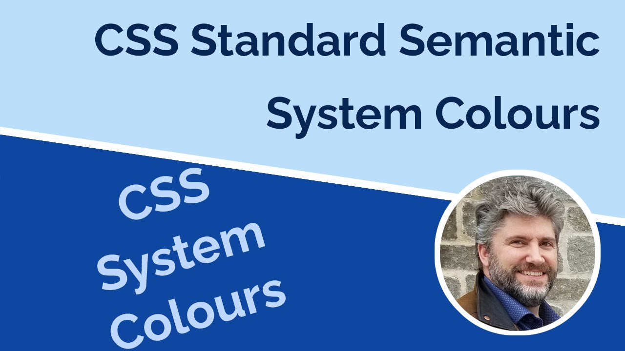 CSS System Colors - YouTube