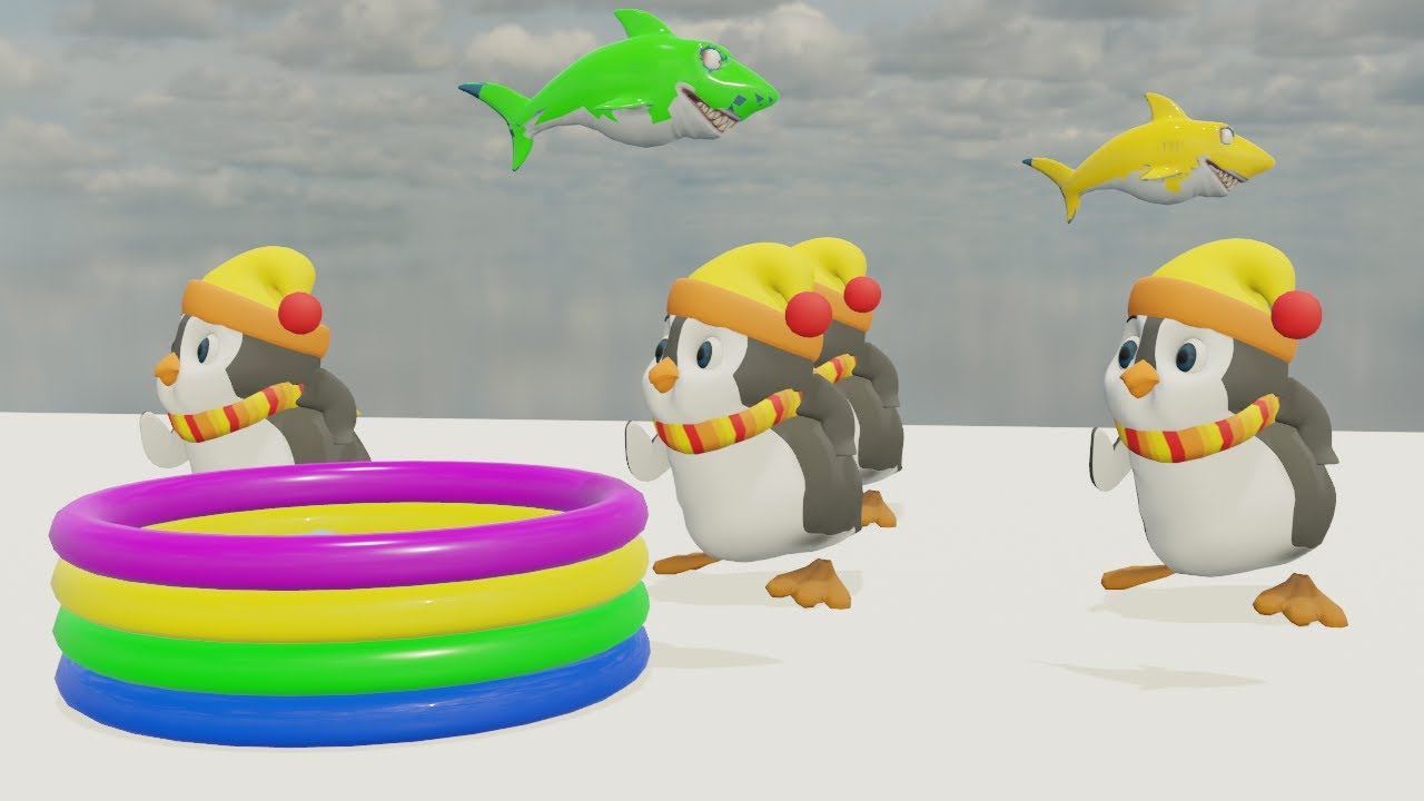 Penguins Dancing on ice| Educationals kids video - YouTube