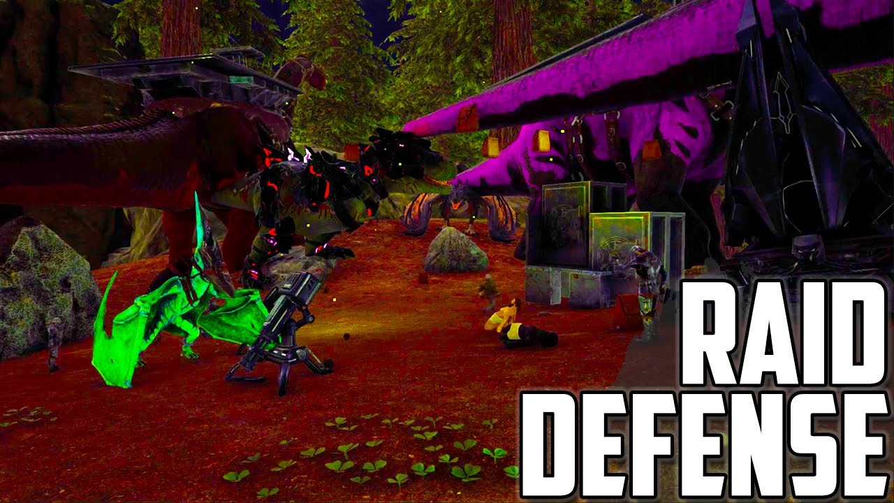 DESTROYING THE FOB | DEFENSE OF OFFICIAL 617 | Ark: Survival Evolved ...