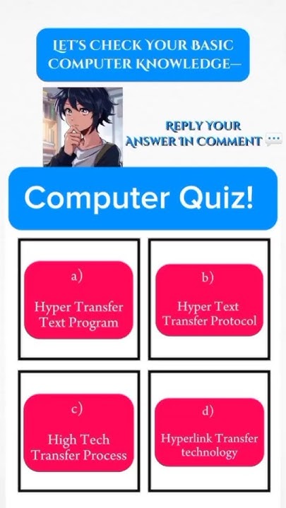 Basic Computer Quiz | Day 8/30 | #computerquiz #computerknowledge #computer #commentdownbelow ...