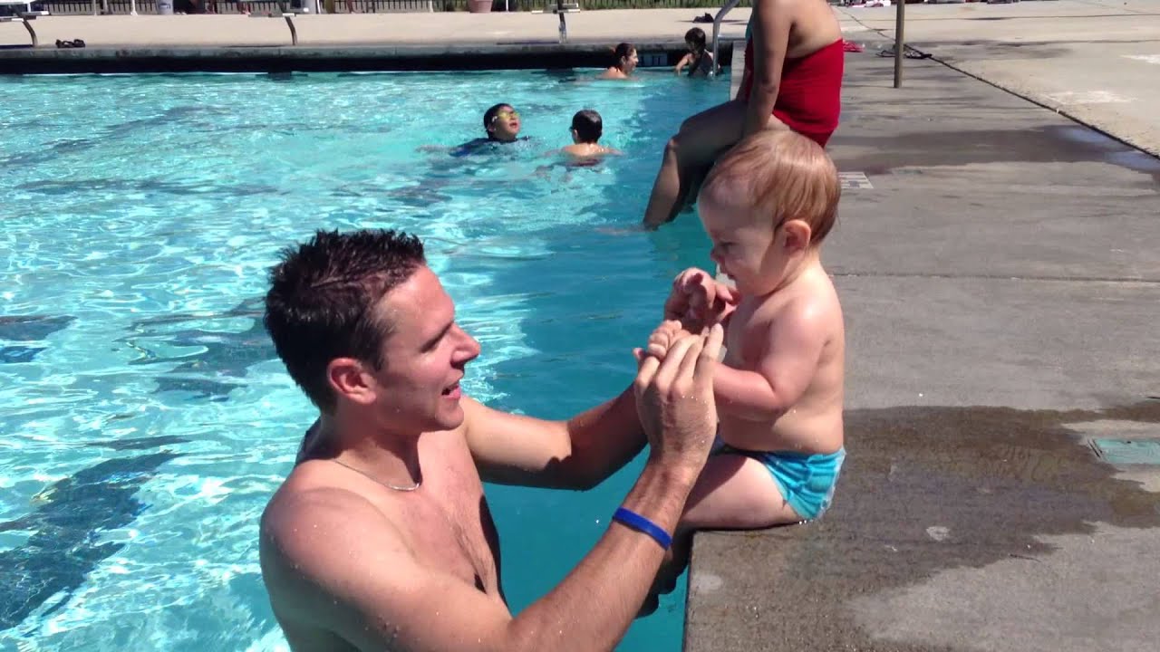 Luca Swimming pool at 1 year - YouTube