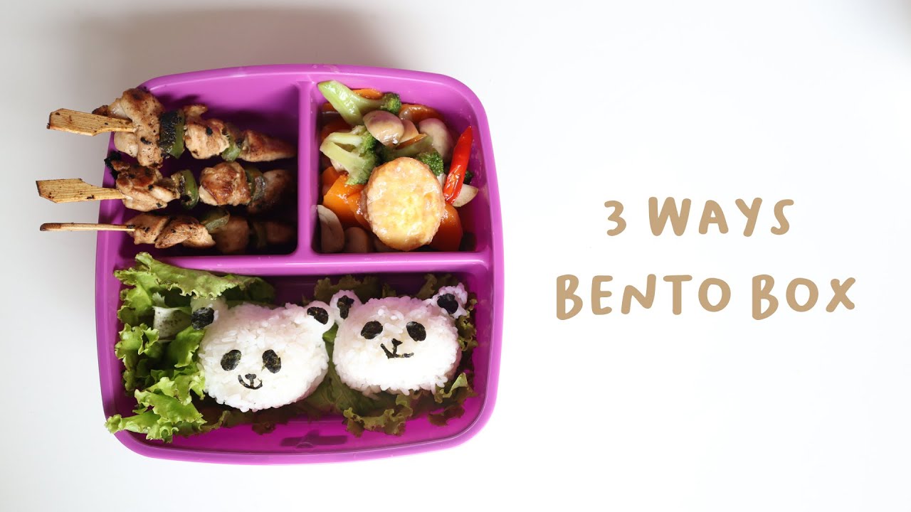 3 ways bento box character | by Moma Bento House - YouTube
