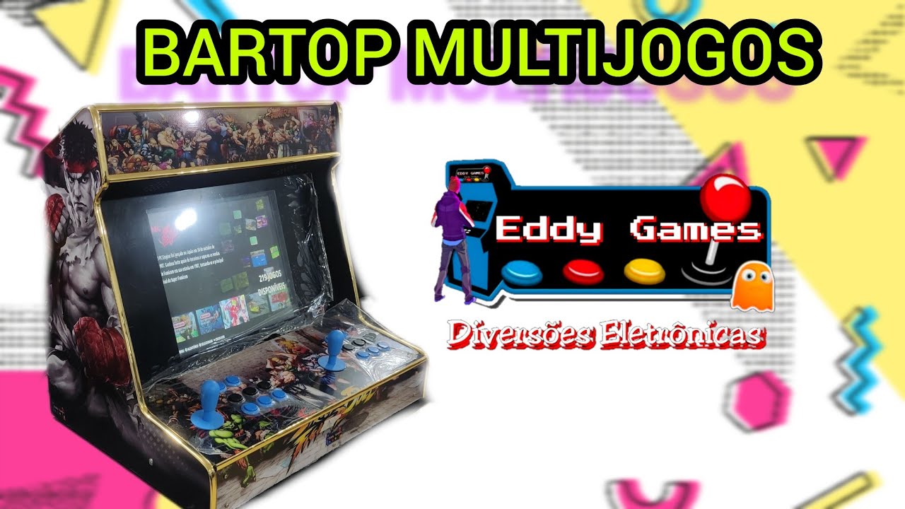 BARTOP CLASSICO MULTIJOGOS EDDY GAMES - YouTube