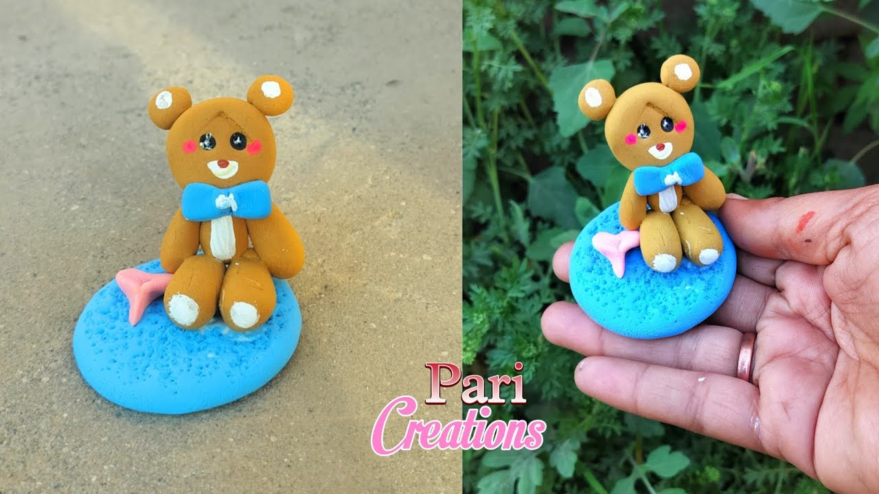 Home decor show piece /clay craft/Room decor idea - YouTube