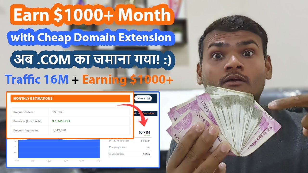 Earn $1000 + Using Cheap Domain Extension | अब .COM का जमाना गया! 2022 ...
