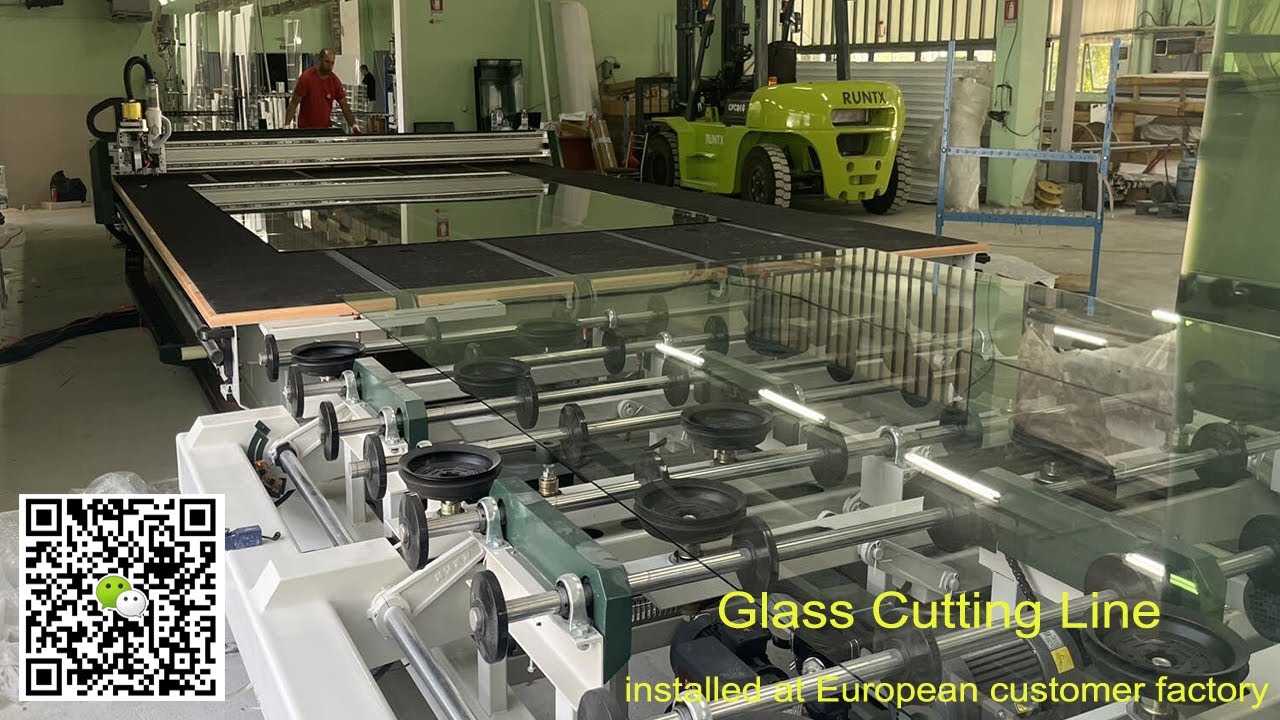 Fully Automatic Glass Cutting Line with Low-E edge deletion installed ...