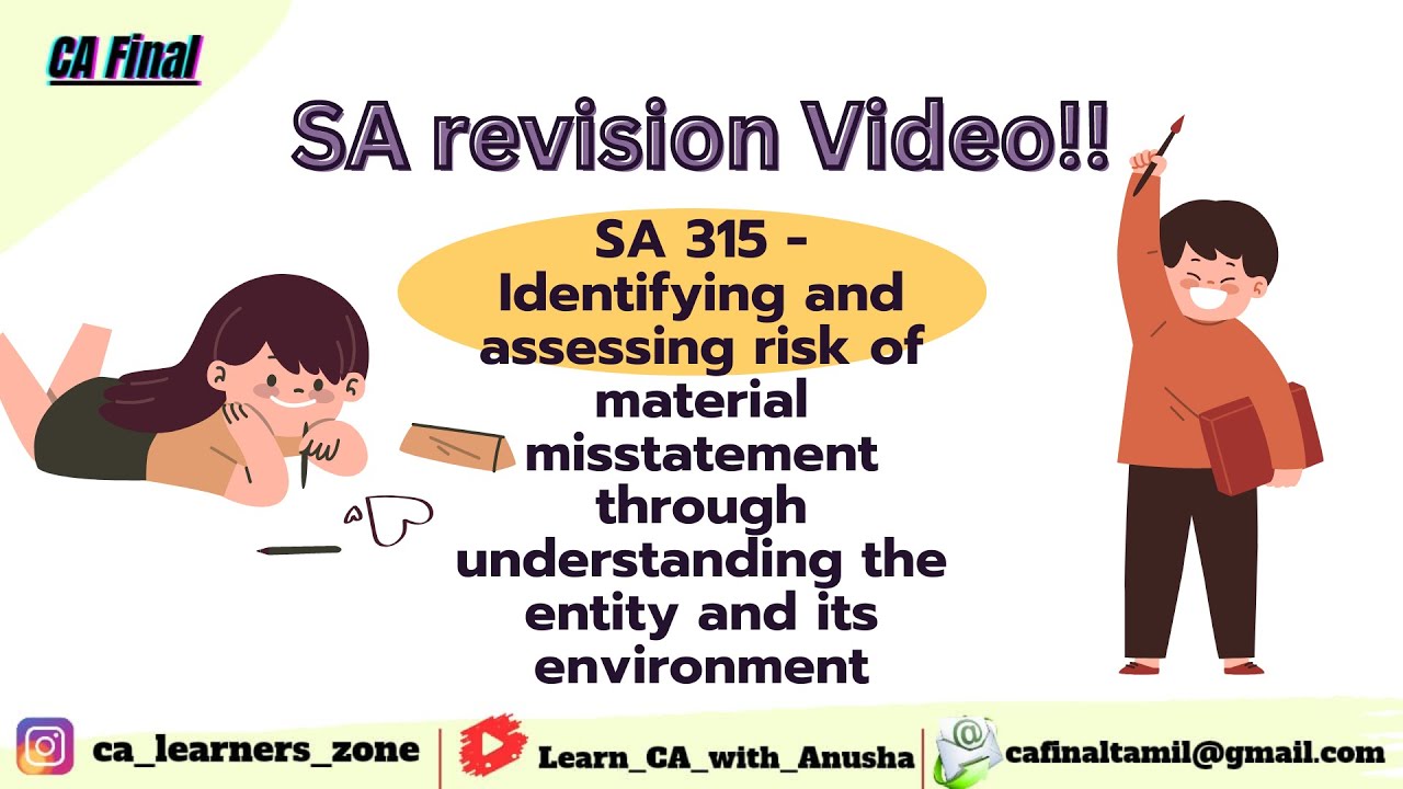 SA 315(ROMM) : Part 1| CA Final Audit SA's Quick revision in 30 mins ...
