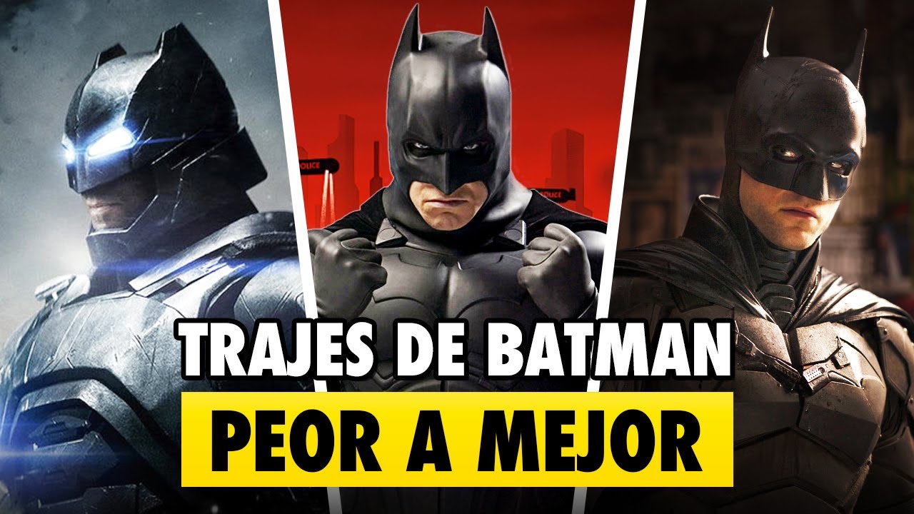 Ranking De Todos Los Trajes De BATMAN Del PEOR Al MEJOR - YouTube