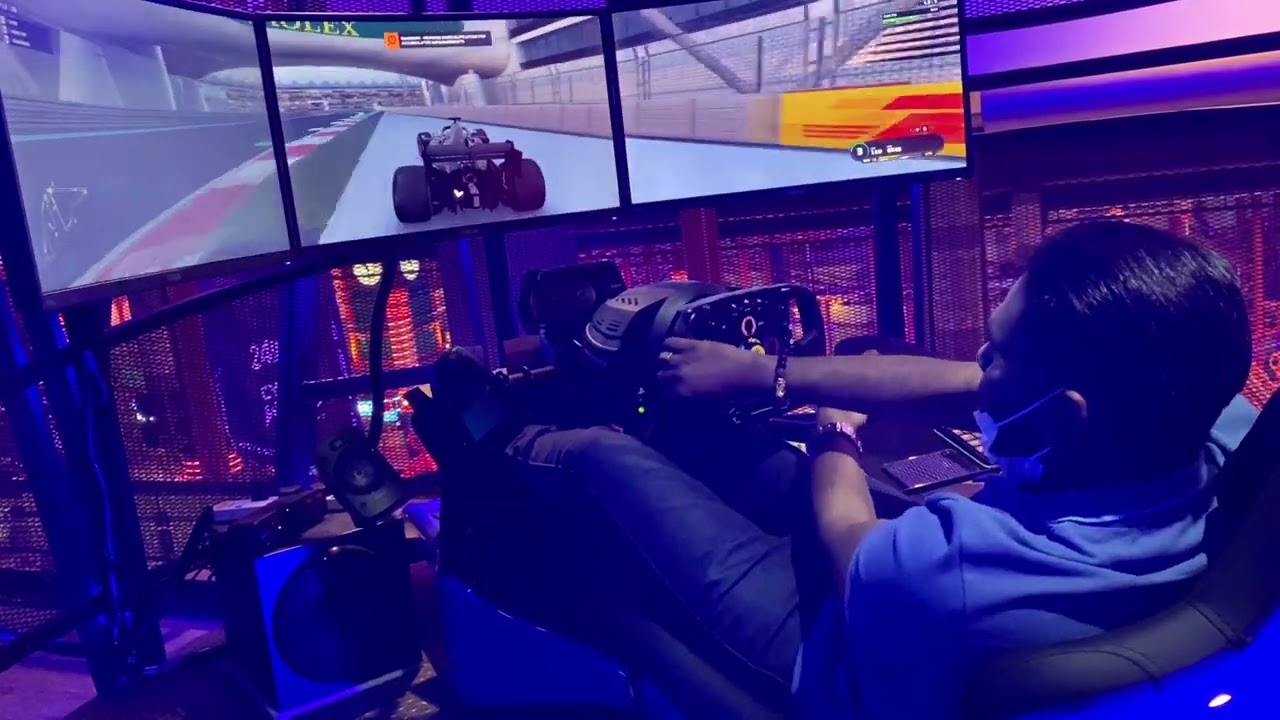 F1 Simulator - Nice setup with Thrustmaster F1 Wheel - YouTube