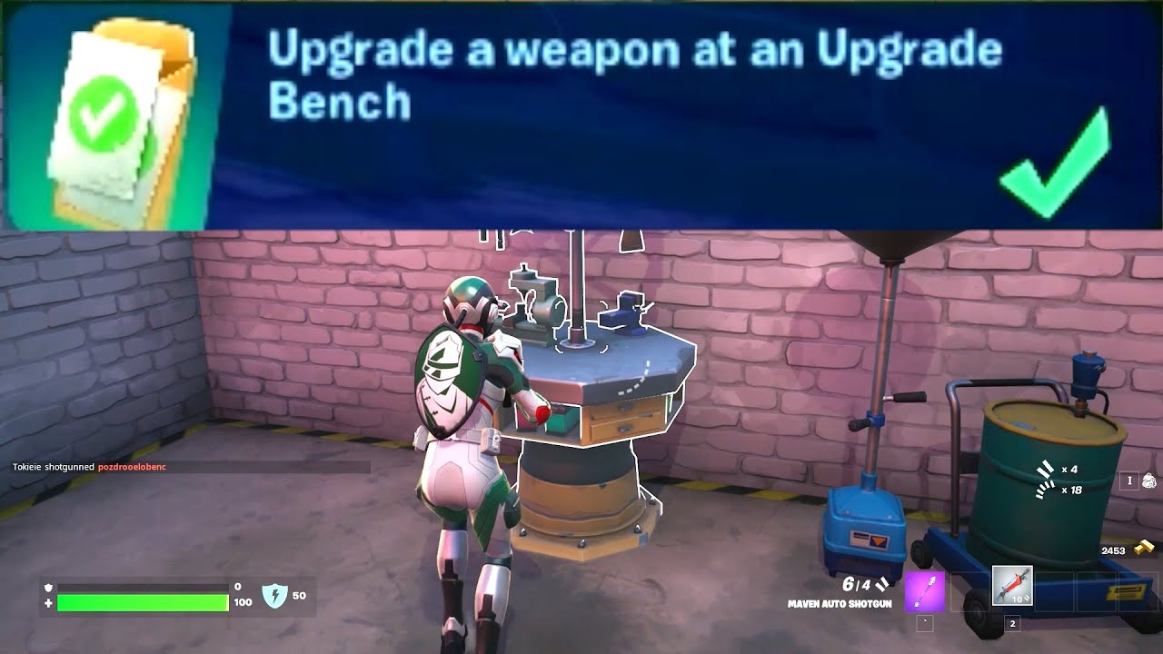 Upgrade Weapons at an Upgrade Bench Location Fortnite Chapter 4 Season ...