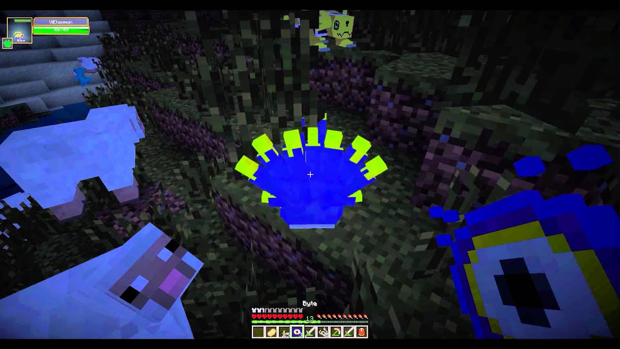 Digimobs FR - Episode 2 - Oeufs et Digivice | MOD Digimon Minecraft ...