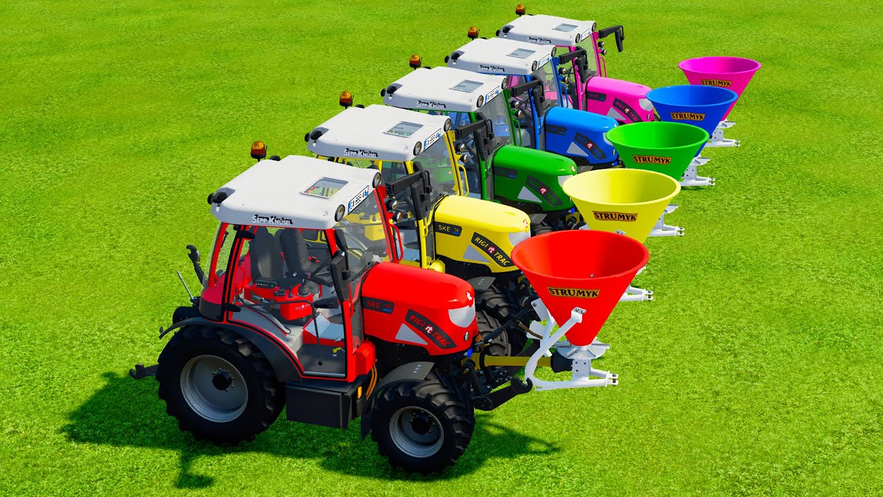 LIME SPREADING AND HARVESTING WHEAT WITH MINI RIGI TRACTORS - Farming ...