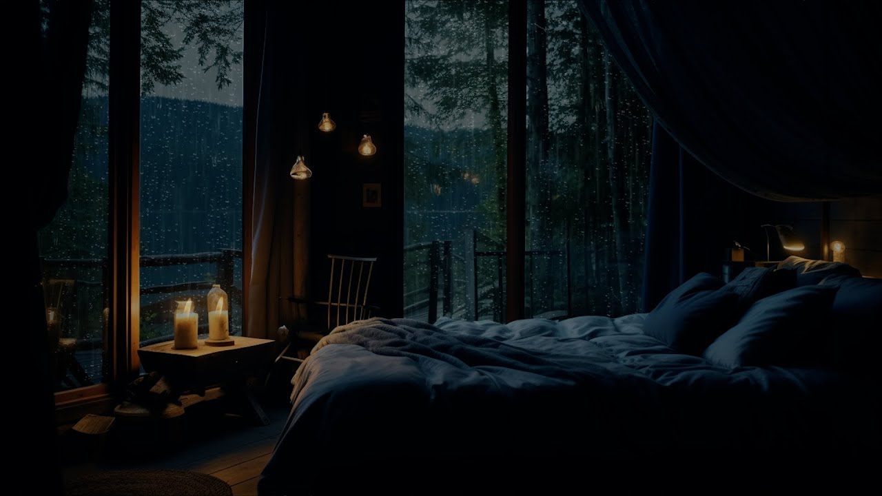 3 Hours | Ambient Rain On Lake | Nature's Soothing Symphony For Sleep ...