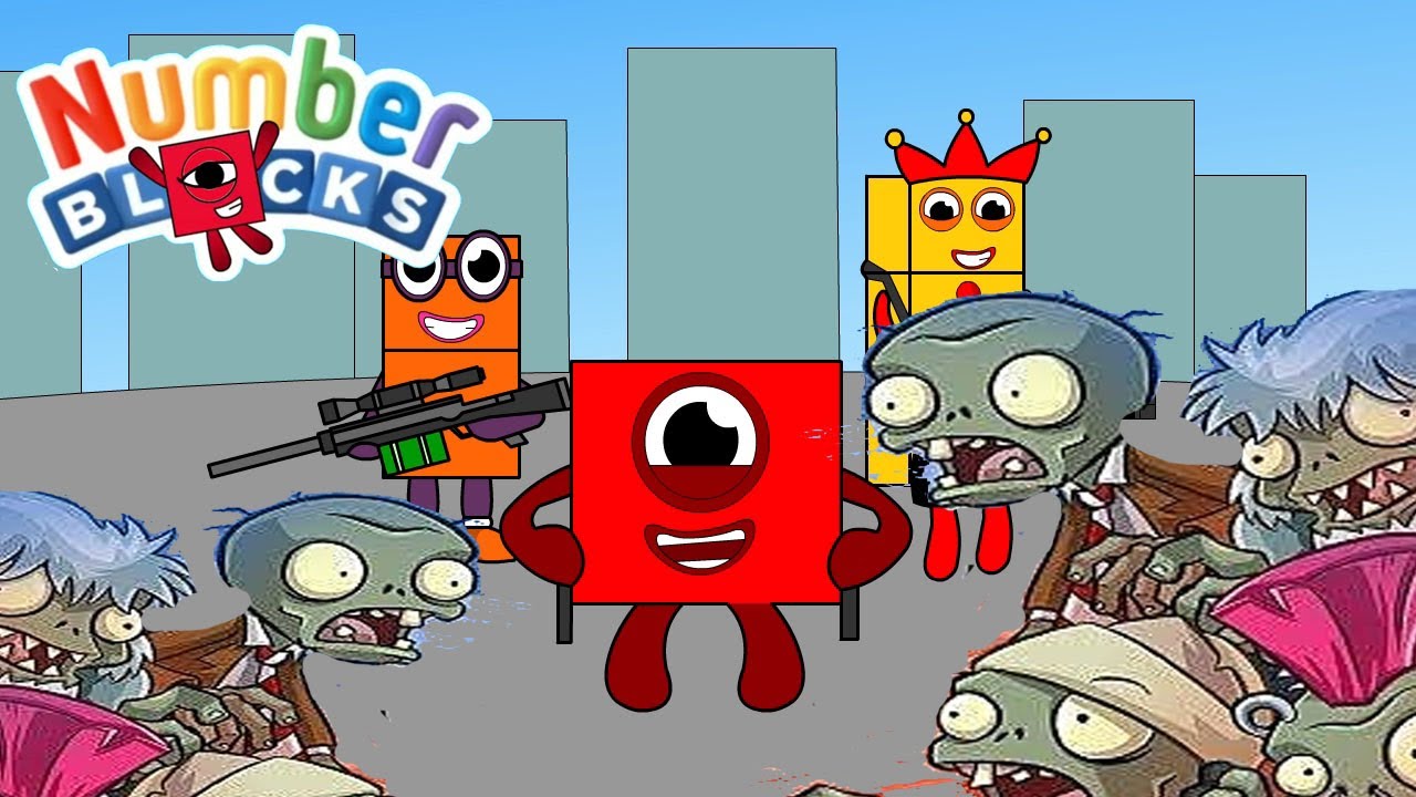 Numberblocks intro vs Zombie 123 - Numberblocks fanmade animation - YouTube
