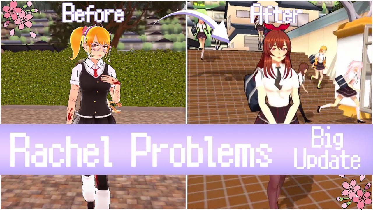 New yandere simulator fan game big update! 💜🍡 ︎︎Rachels Problem ︎︎ +DL ...