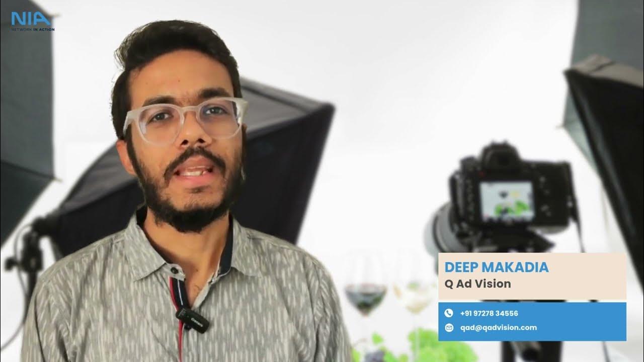 Deep Makadia | Co-Founder of Q Ad Vision | Commercial Photography & Graphic Design Agency - YouTube