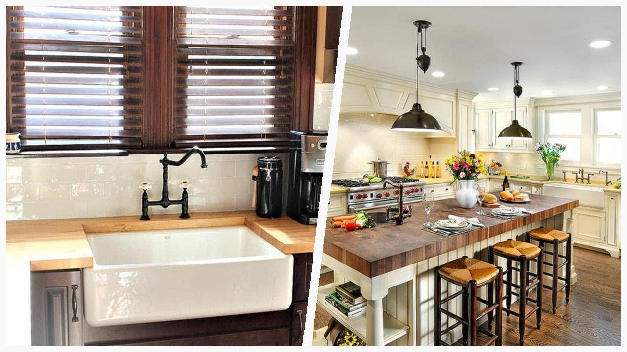 75 Kitchen With Wood Countertops And Yellow Countertops Design Ideas ...