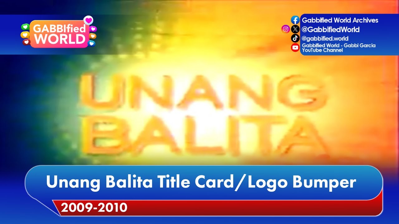 GMA - Unang Balita Title Card/Logo Bumper (2009-2010) - YouTube
