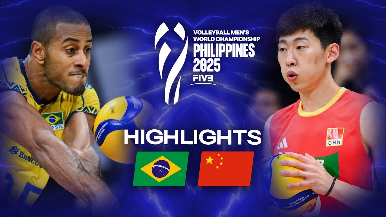 Brazil 🇧🇷 vs. China 🇨🇳 - Highlights | Men's World Championships 2025 ...