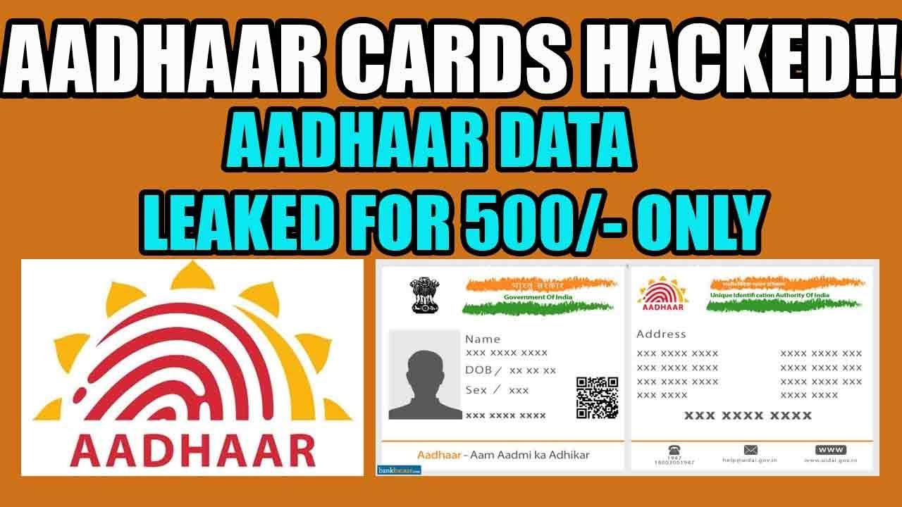 Hacking Aadhaar Card || Leaked Aadhar Crad Details in Just Rs. 500 ...