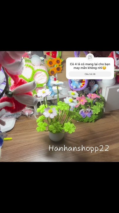 Cỏ 4 Lá May Mắn Phiên Bản Kẽm Nhung Kemnhung Handmade Xinh Decor