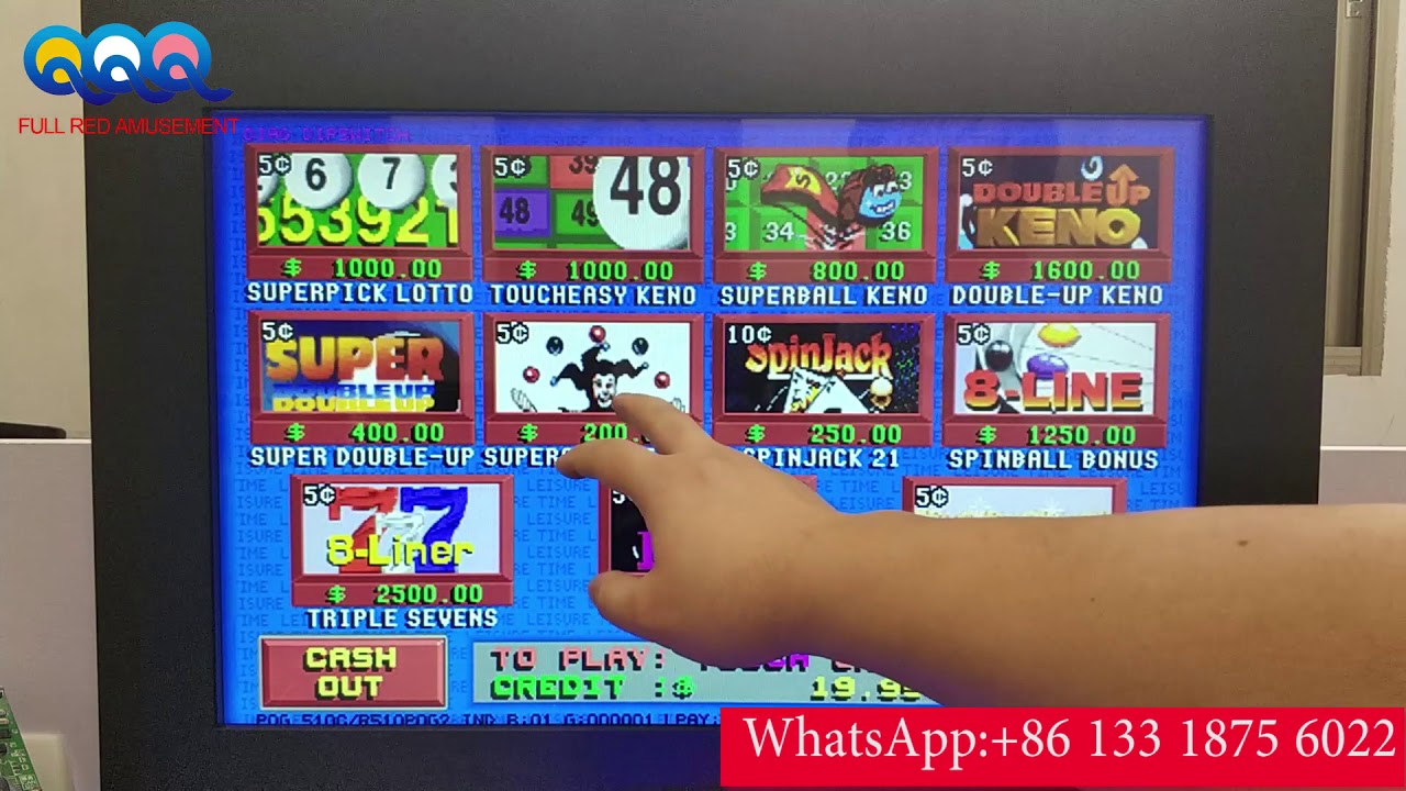 T340+Pog 510/580/595 Video Slot game board - YouTube