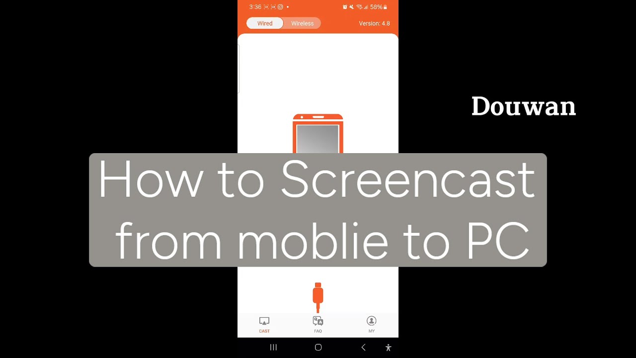 How to screencast to PC from mobile with audio - YouTube