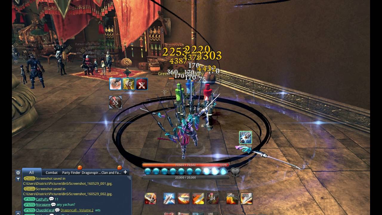 BNS Blade Master Training DPS !! - YouTube