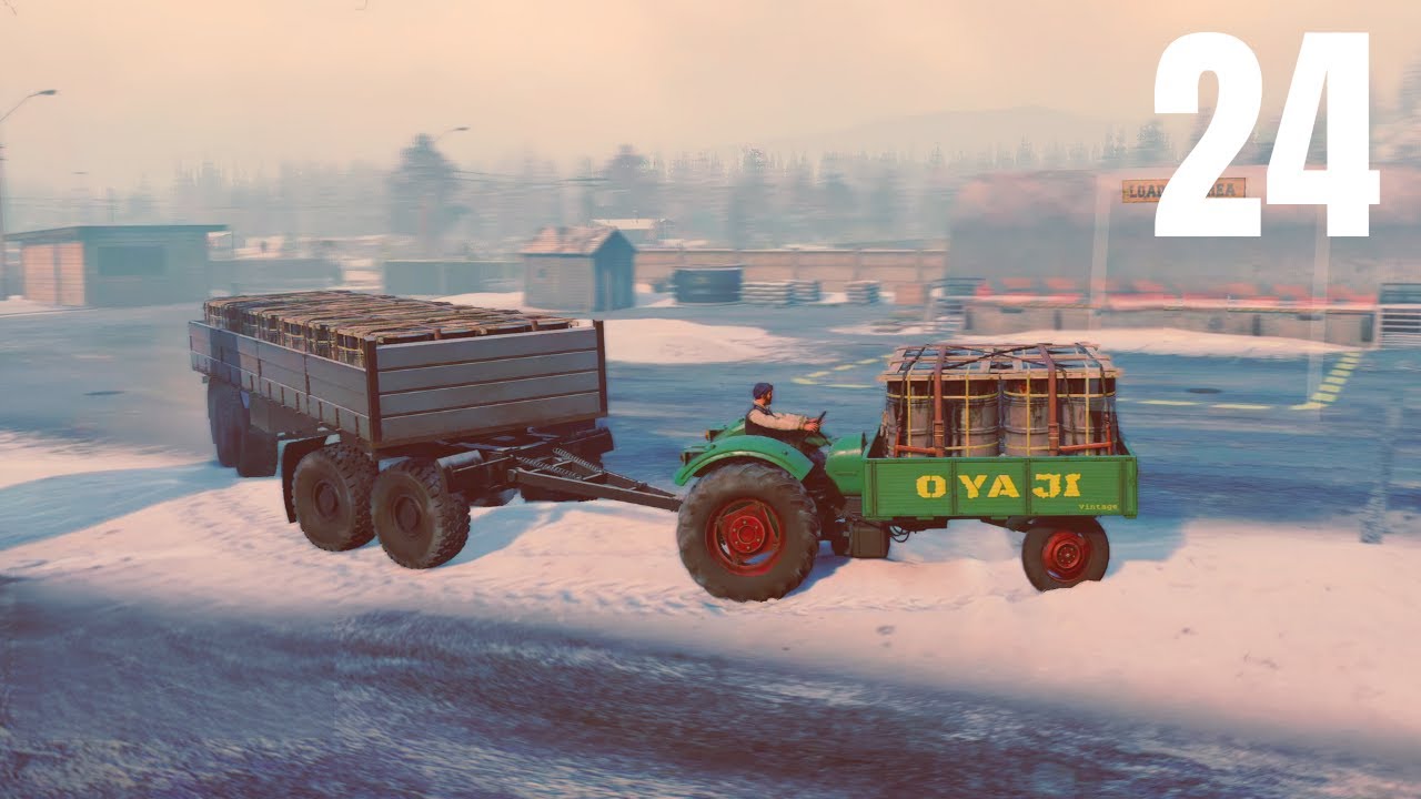 [PS5] [4K60FPS] SNOWRUNNER - Oil Barrels Delivery with Porsche Diesel ...