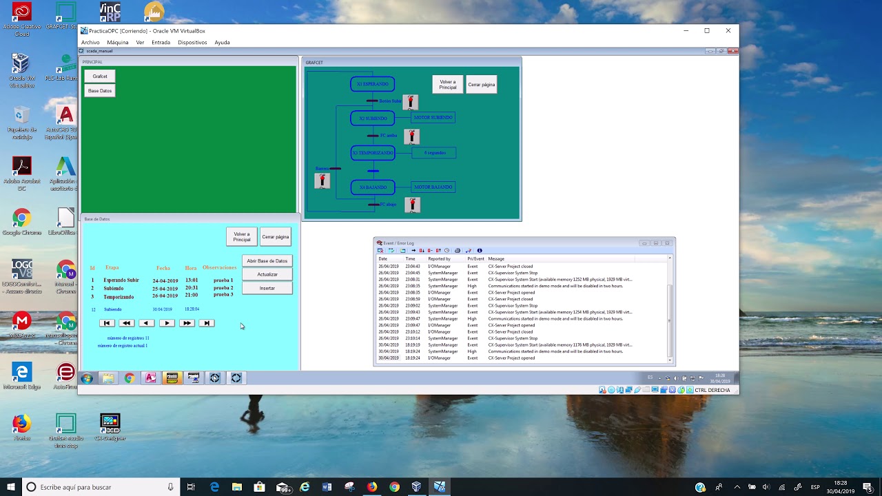 Base de datos con SCADA en OMRON - YouTube