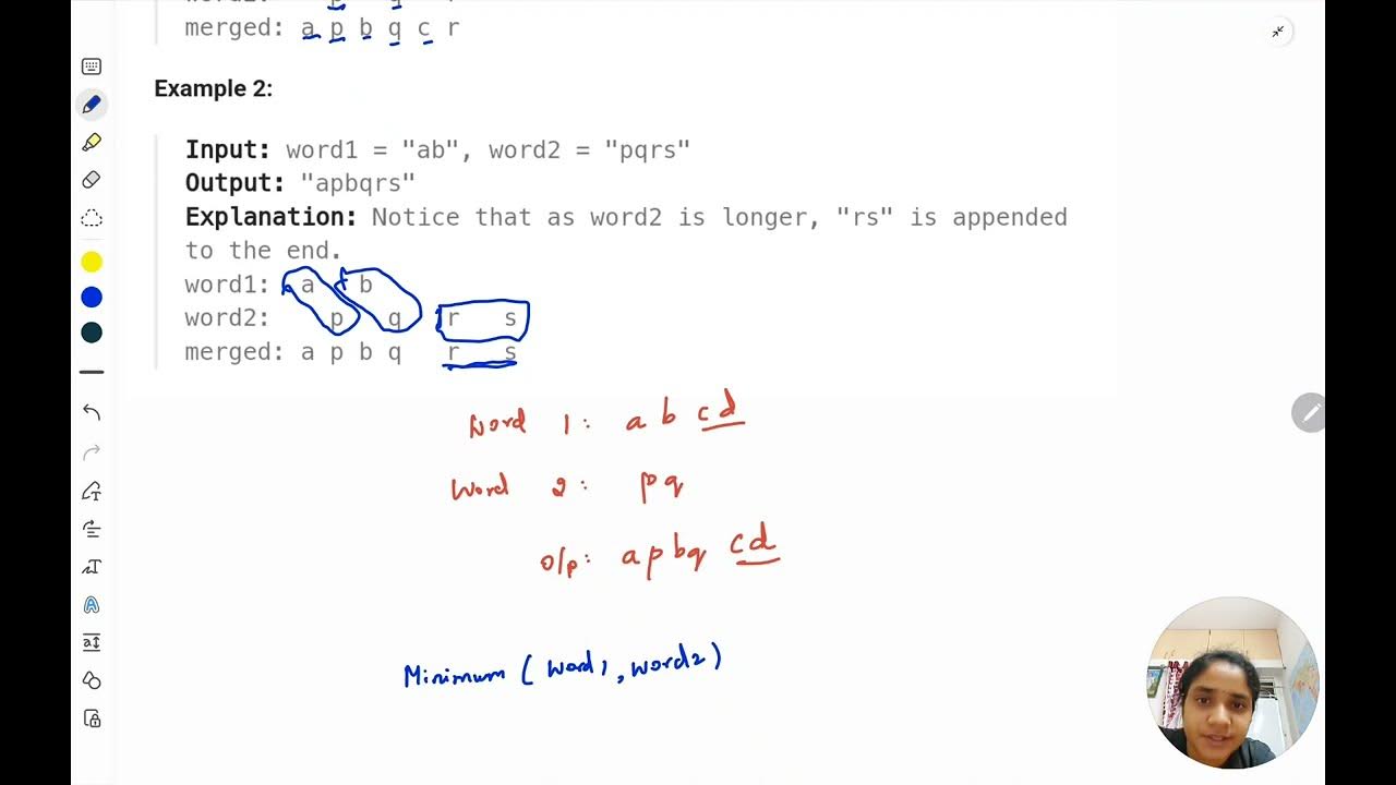 1768. Merge Strings Alternately - Java - YouTube