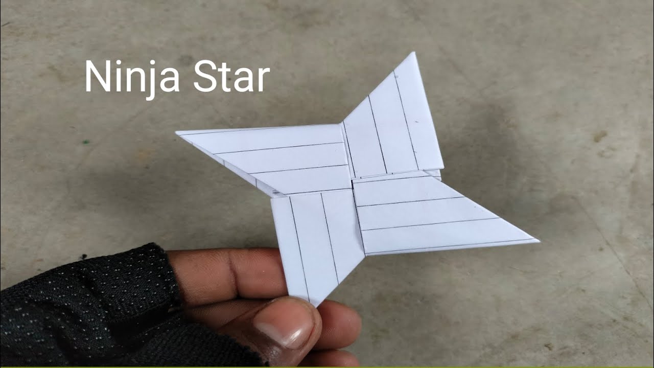 How To Make a Paper Ninja Star|| Paper Ka Ninja Star - YouTube