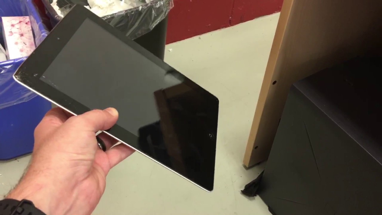 Destroying an iPad because REASONS - YouTube