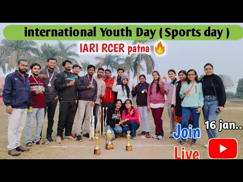 Live 🔴#International_Youth_Day ( sports day )🏏🏏 🔥|| #ICAR_IARI_RCER ...