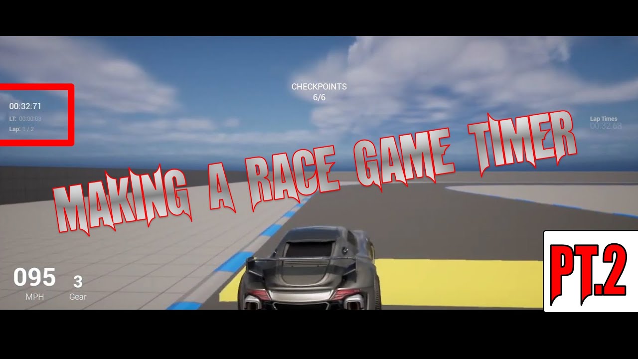 UE5.1 - Making a Racing Game Lap Timer PT2 - YouTube