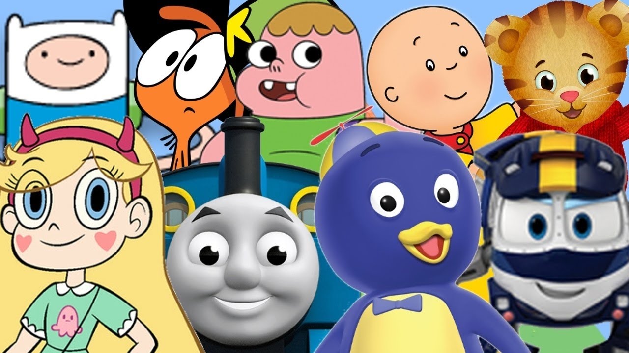 Caillou Daniel Tigre Os Backyardigans Thomas E Seus Amigos Clarêncio O ...