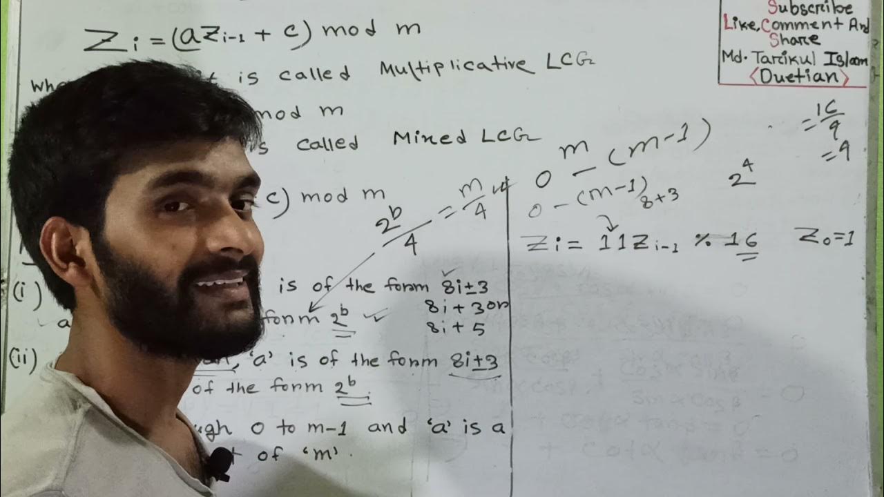 Linear Congruential Generator | Multiplicative LCG | Random Number Generator |বাংলা - YouTube