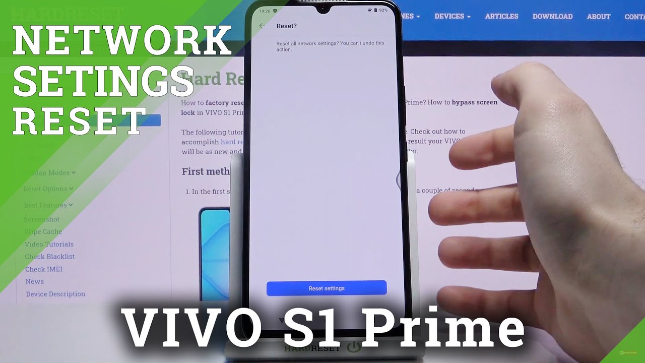 How to Reset Network Settings on VIVO S1 – Restore Network Settings ...