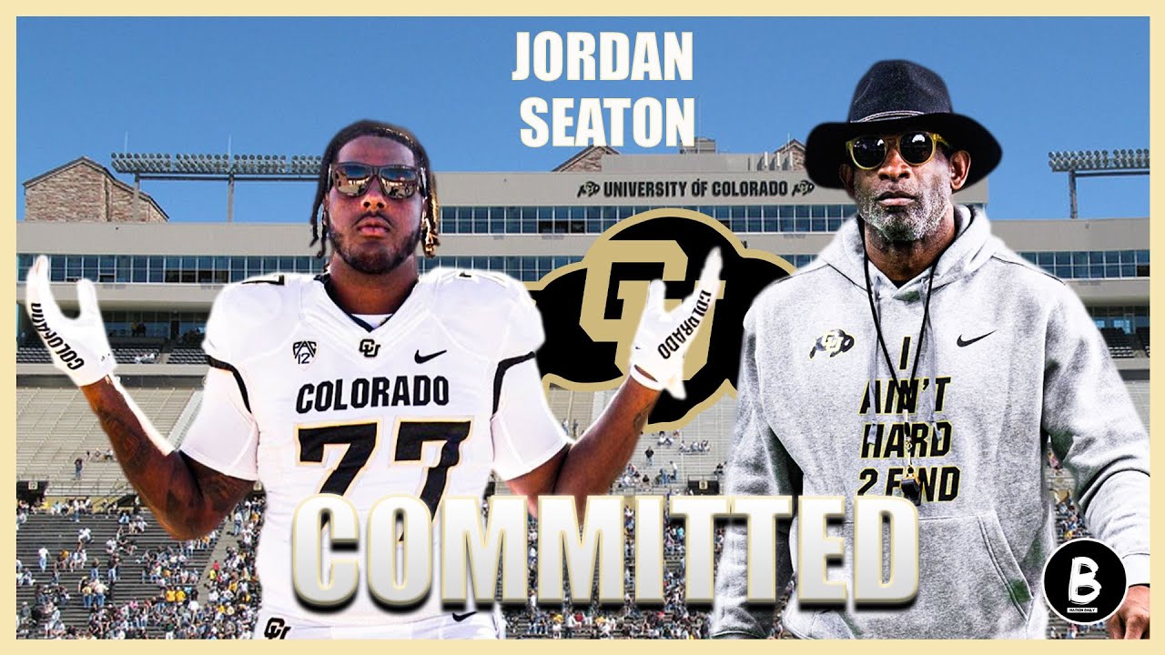 Coach Prime & The Colorado Buffaloes Lock in Jordan Seaton - YouTube