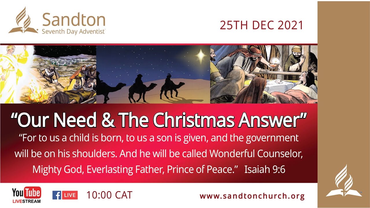 Sandton SDA Sabbath LIVE Service - 25 December 2021 - YouTube