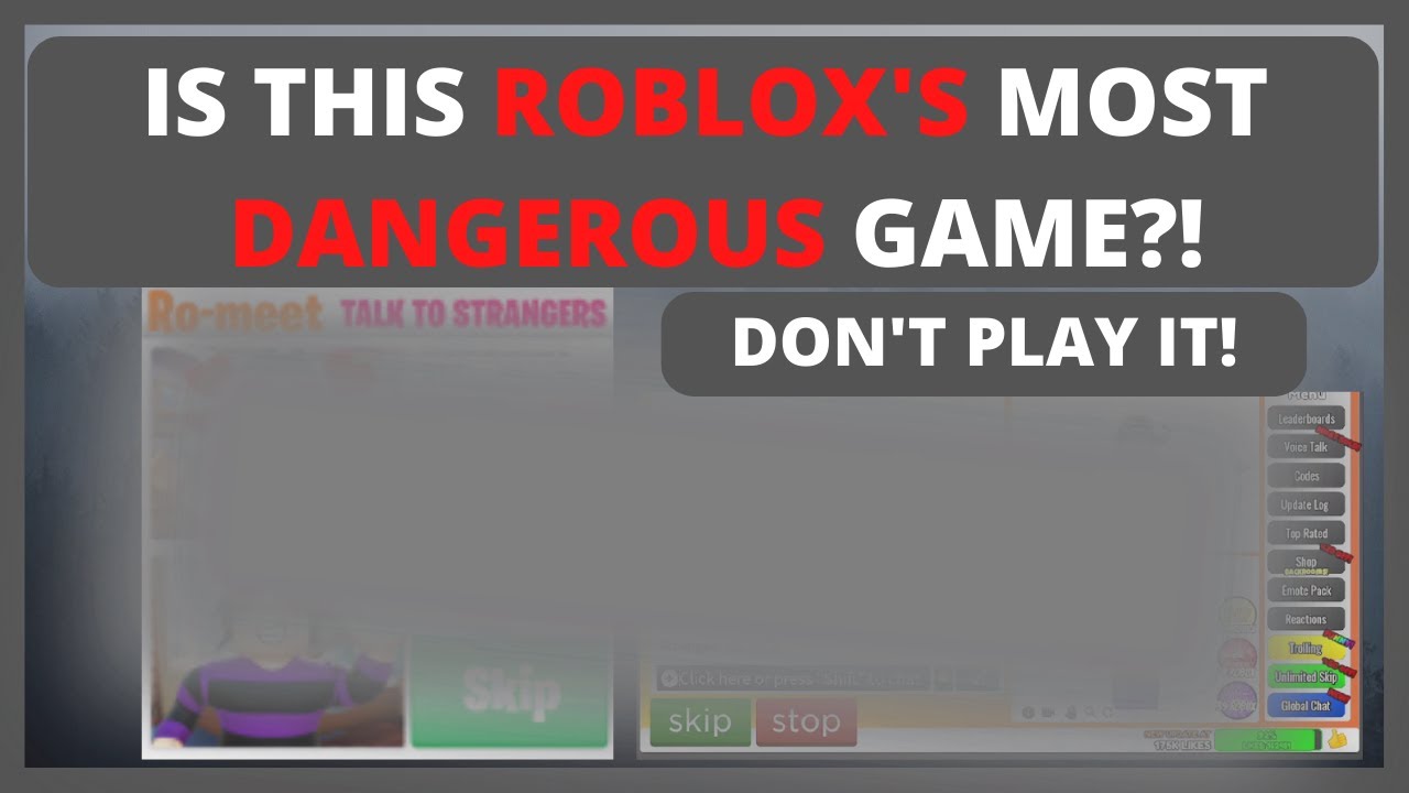 This Roblox Game is Potentially Dangerous?! - YouTube